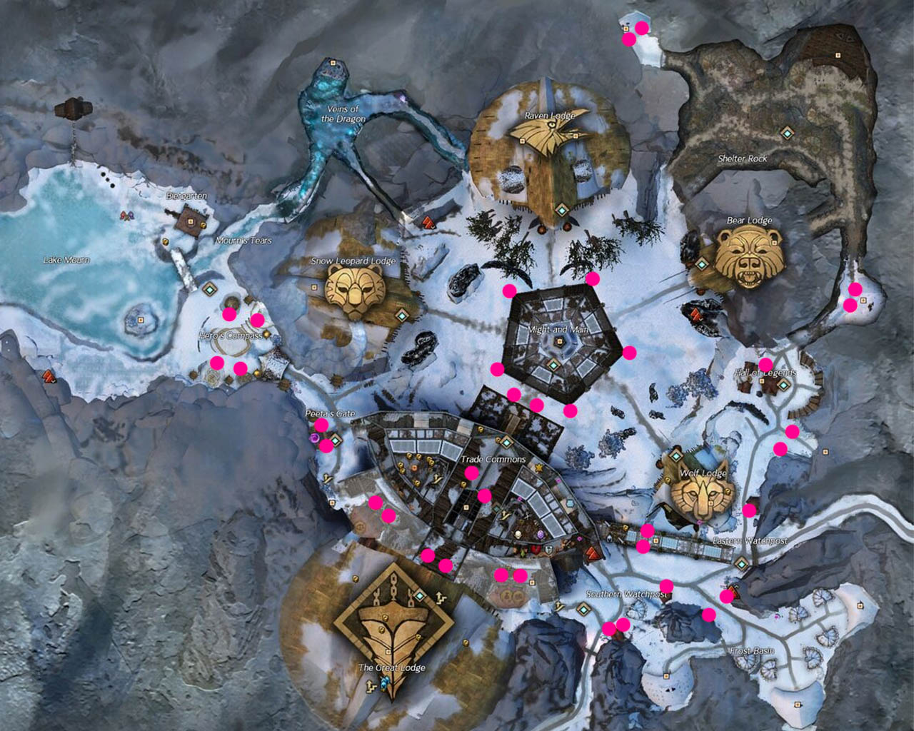 Guild Wars 2 - ALL Dragon Piñata locations in Hoelbrak | Jawsegaming